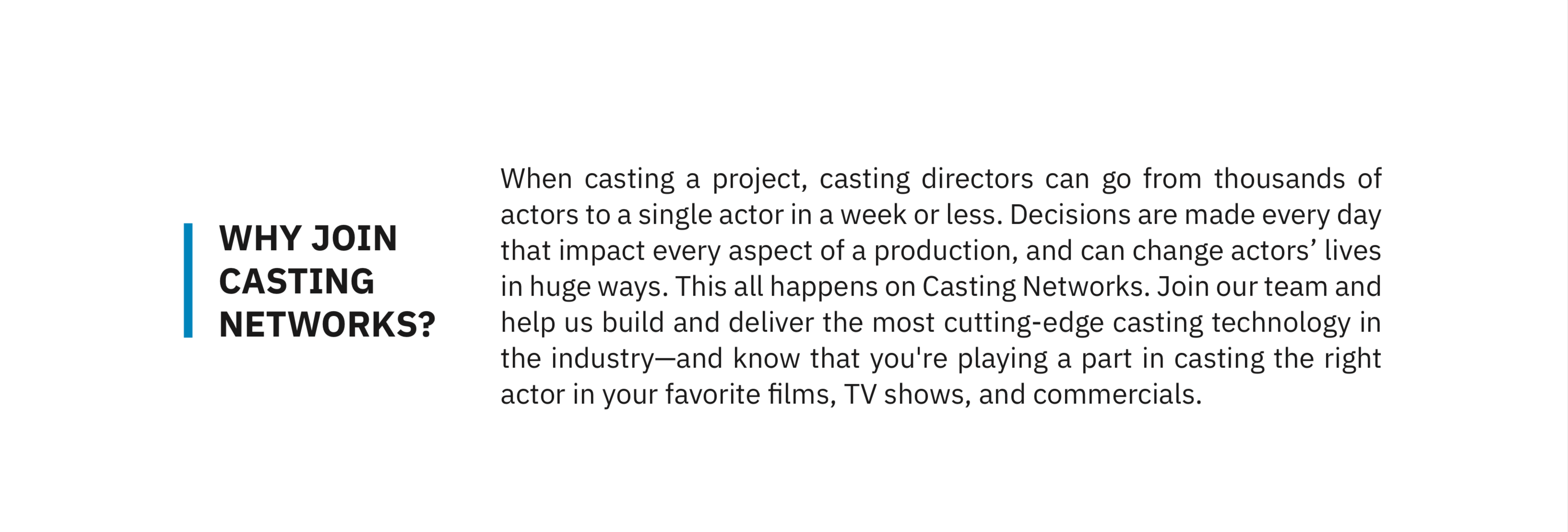 Casting Networks | DOU